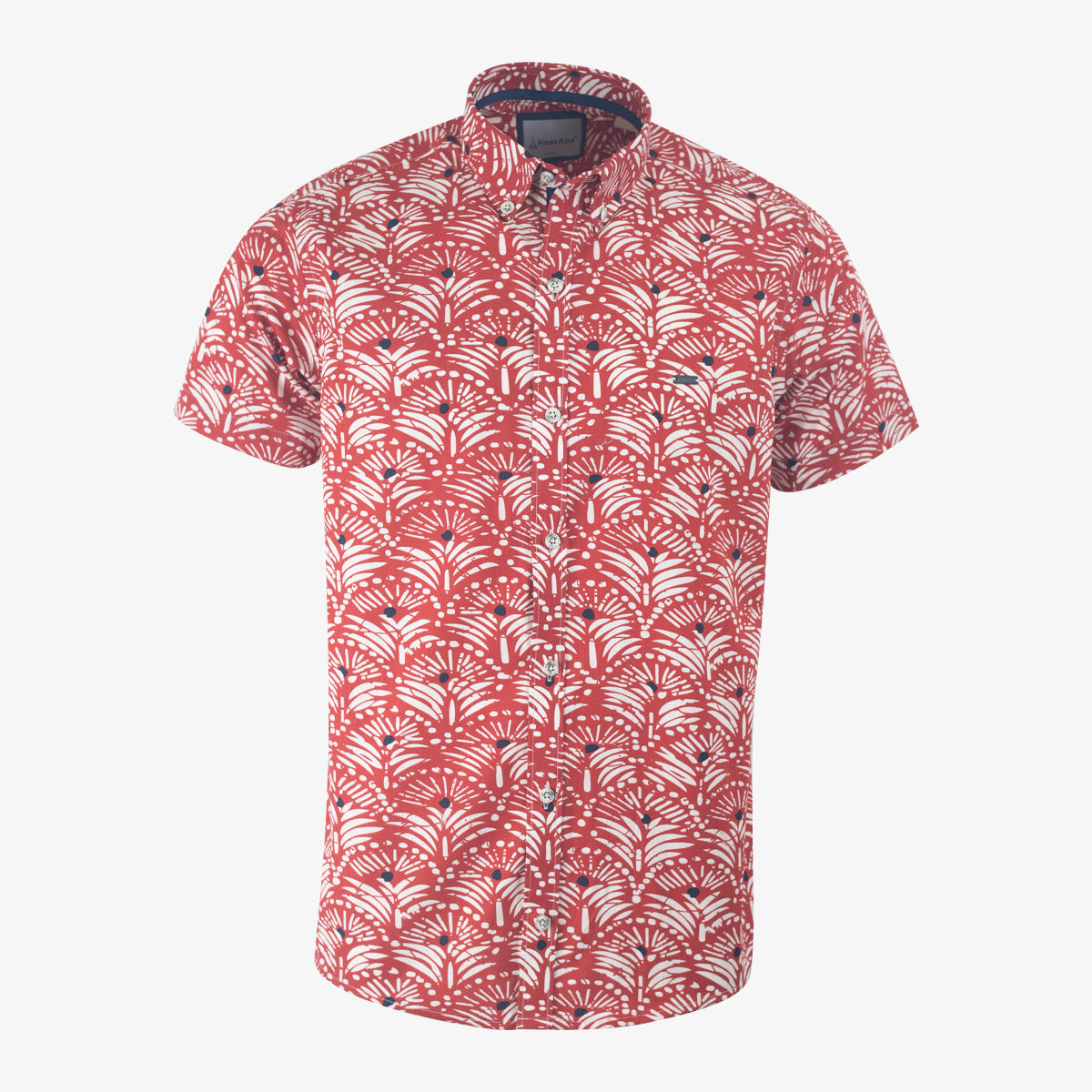 Camisa Custom Manga Corta Rojo Coral - Kosta Azul – Kosta Azul Colombia